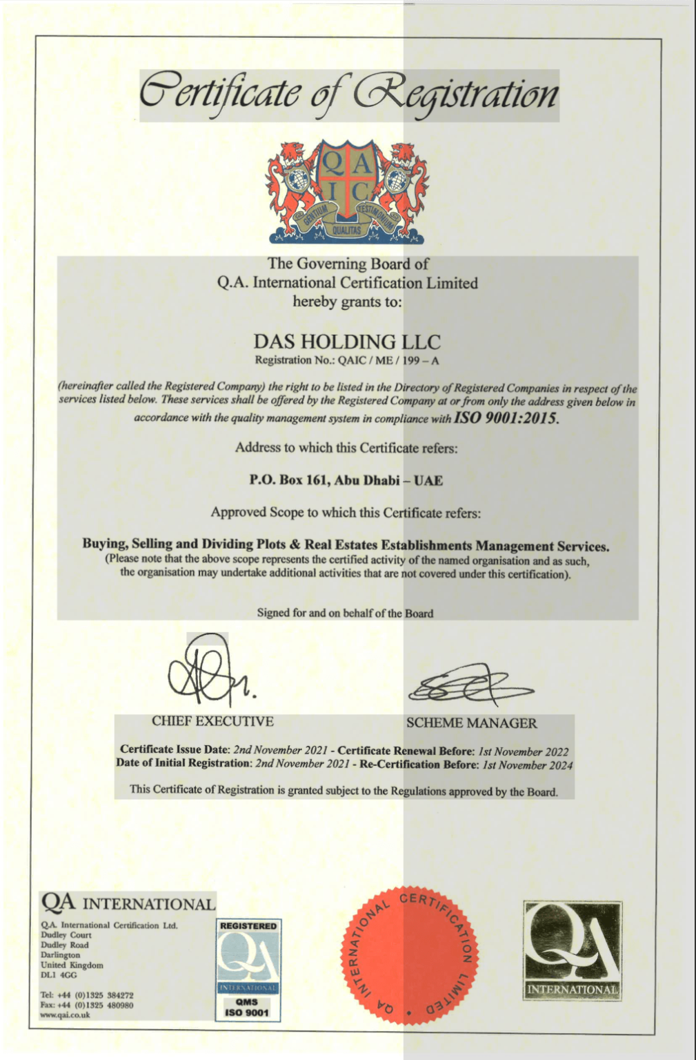 Das Holding - Holding Company in UAE